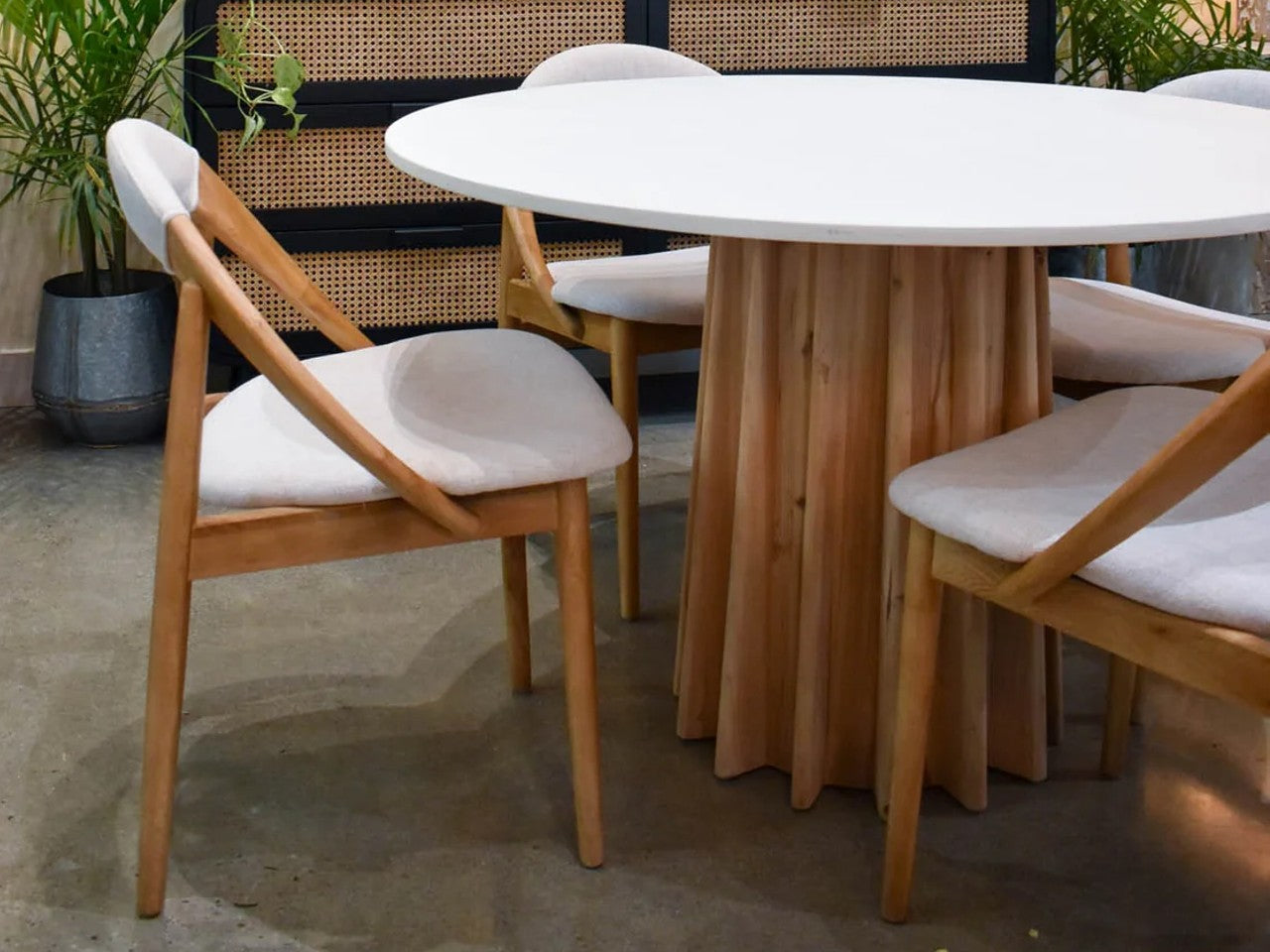 Sculpture Dining Table - Natural - Showhome Furniture