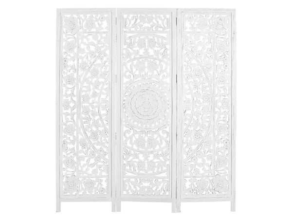 Carved Lace 3 Panel Screen - Showhome Furniture