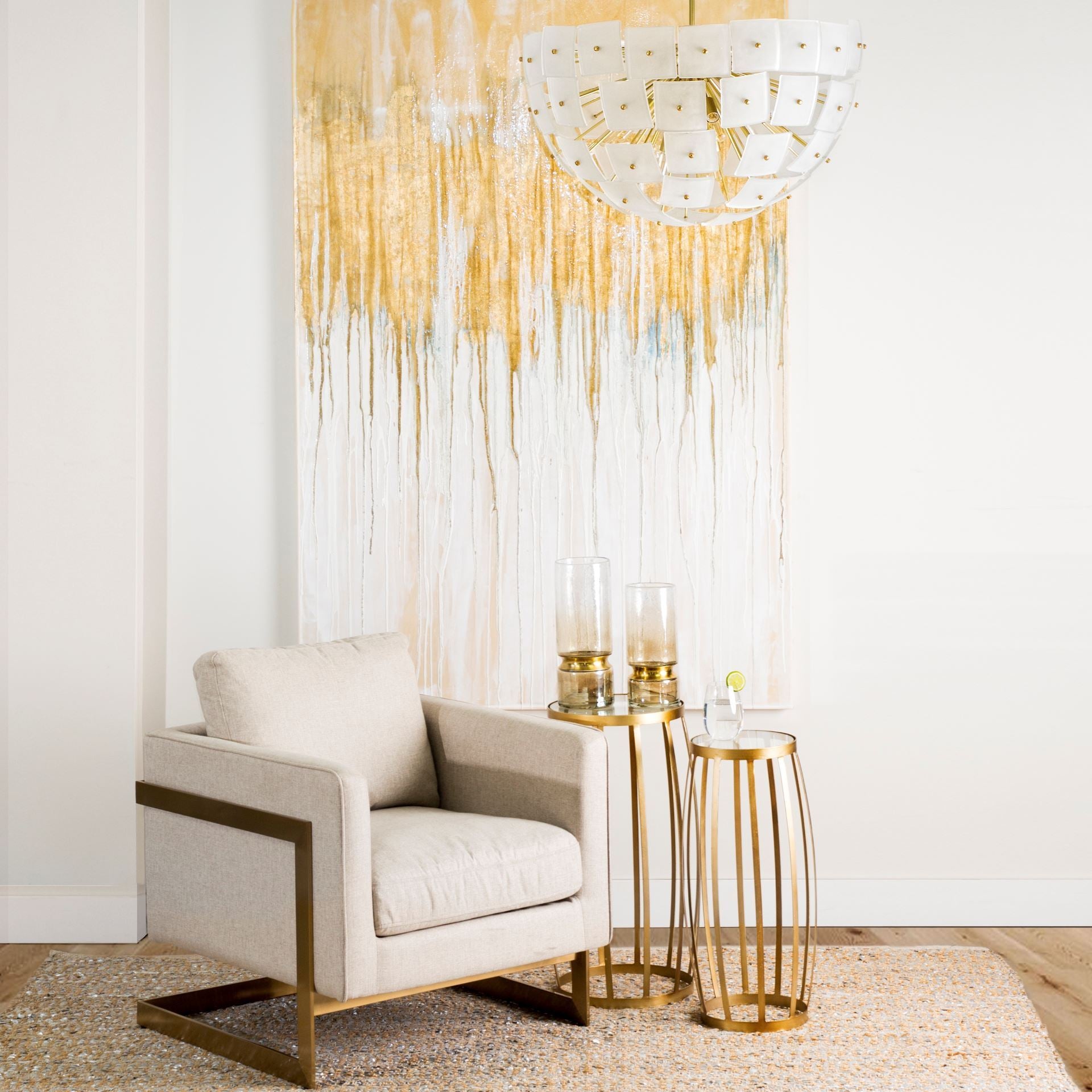 Rupert Stainless Steel Frame Accent Chair - Showhome Furniture