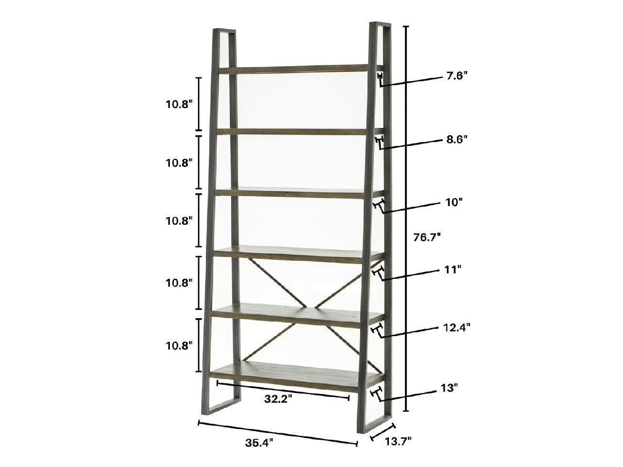 Stark Tall Bookcase - Showhome Furniture