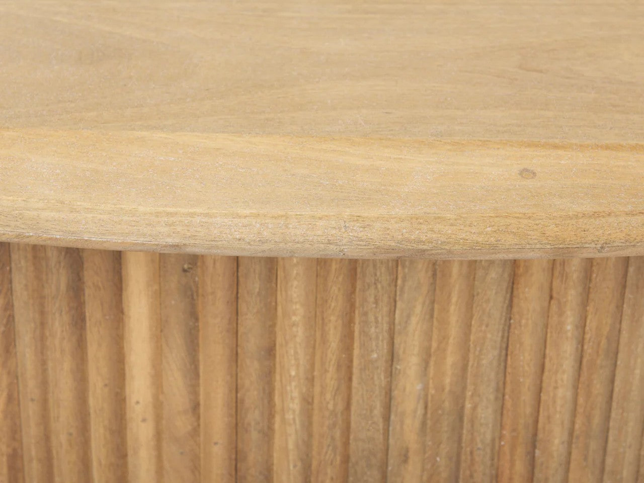 Terra Light Brown Wood Round Dining Table - Showhome Furniture