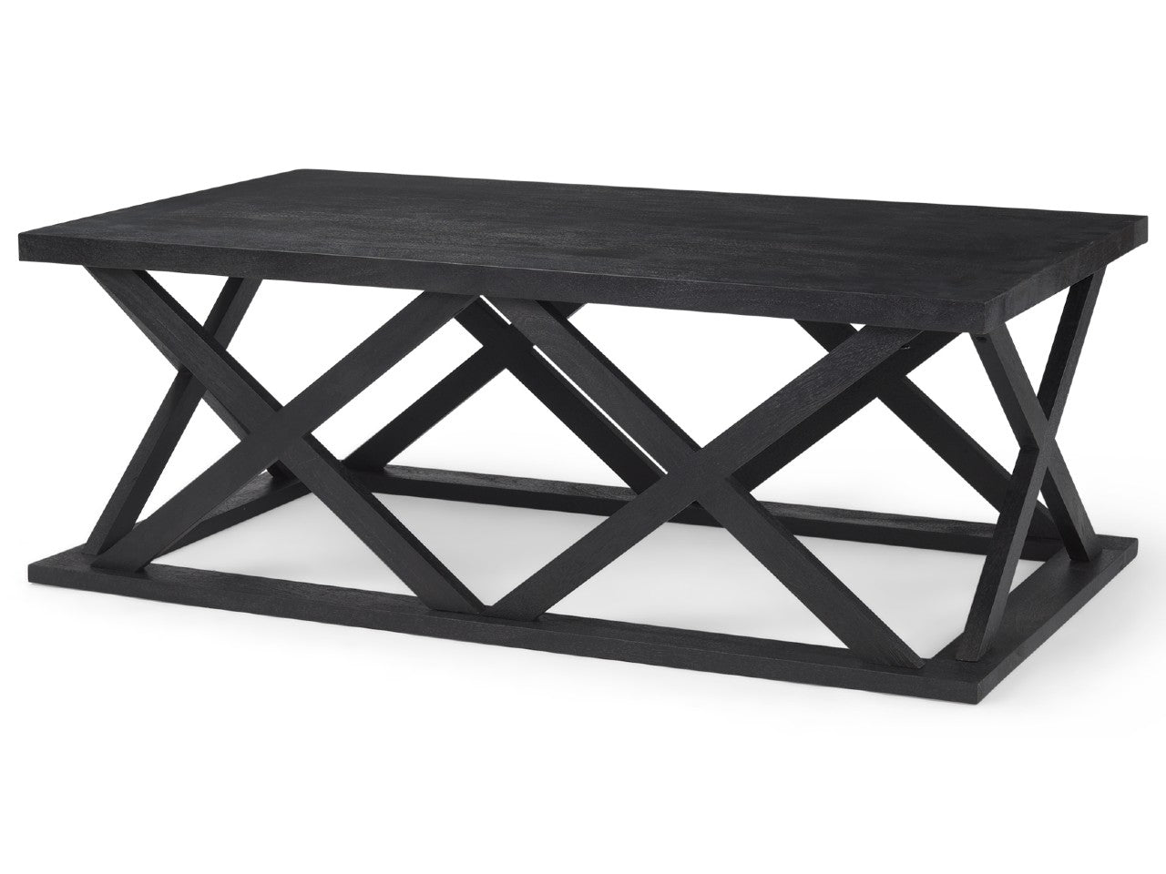 Forsey Black Rectangular Coffee Table - Showhome Furniture